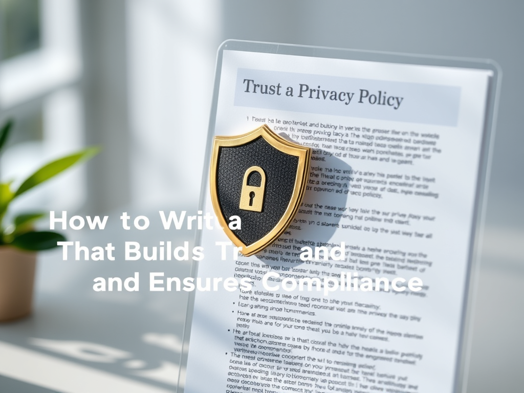 How to Write a Privacy Policy That Builds Trust and Ensures Compliance ...